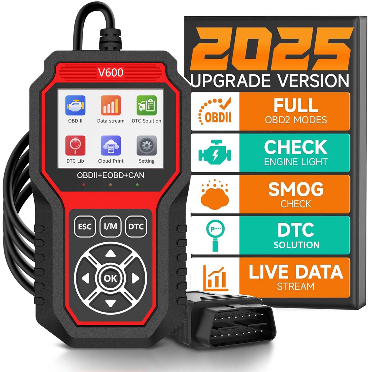OBD2 Scanner Code Reader: ROTTAY Car Check Engine Code Reader, OBD2 ...